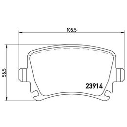 Brembo Bremsensatz VA + HA Coated Disc Line SIZW2NRHH1 Bremsensatz, Scheibenbremse vorne hinten rechts links innenbel&uuml;ftet 286mm f&uuml;r SKODA VW (SVW) SE
