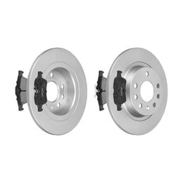 f.becker Bremsensatz, Scheibenbremse 13810084 hinten rechts links voll 278mm f&uuml;r PEUGEOT GENERAL MOTORS MAZDA VAUXHALL SAAB FORD VOLVO OPEL 1753860 13