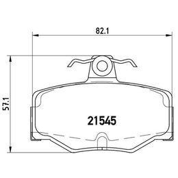 Brembo Bremsensatz, Scheibenbremse sg00000ef6 Vorderachse innenbel&uuml;ftet 258mm 22mm f&uuml;r NISSAN