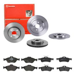Brembo Bremsensatz-Vorn und hinten SG00000EDV Bremsensatz, Scheibenbremse vorne rechts links innenbel&uuml;ftet 258mm f&uuml;r TOYOTA DAIHATSU 044650D210 435120