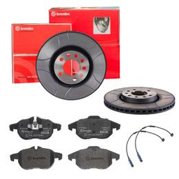 Brembo Bremsensatz-Vorderachse MAX LINE sk8k0f5hm8 Vorderachse Geschlitzt 308mm 25mm f&uuml;r Opel Vaughall SAAB Fiat GM