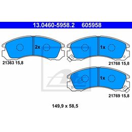 ATE Bremsensatz-Vorderachse Bremsensatz, Scheibenbremse vorne rechts links belüftet 276mm für MITSUBISHI PEUGEOT CITROËN 1609252780 MB858400 X3511003