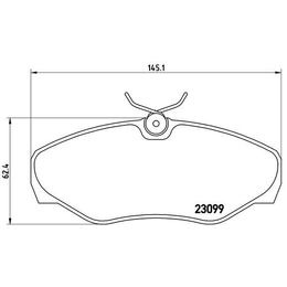 Brembo Bremsensatz-Vorderachse COATED DISC LINE / STANDARD Bremsensatz, Scheibenbremse vorne rechts links innenbel&uuml;ftet 305mm f&uuml;r RENAULT VAUXHALL NIS