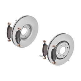 ATE Bremsensatz, Scheibenbremse vorne rechts links belüftet 283mm für PEUGEOT CITROËN VAUXHALL OPEL 1613703980 3557911 1611140680 1420-21750