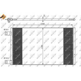 NRF Kondensator, Klimaanlage EASY FIT für RENAULT MERCEDES-BENZ 8660003624 8200455795 4155000054 35902