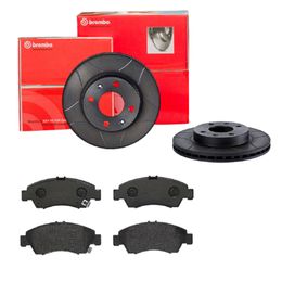 Brembo Bremsensatz-Vorderachse MAX LINE / STANDARD Bremsensatz, Scheibenbremse vorne rechts links innenbel&uuml;ftet 240mm f&uuml;r HONDA (GAC) ISUZU NISSAN 450
