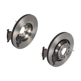 Brembo Bremsensatz-Hinterachse COATED DISC LINE / STANDARD IJDTIDI9P8 Bremsensatz, Scheibenbremse hinten rechts links innenbel&uuml;ftet 310mm f&uuml;r SKODA VW