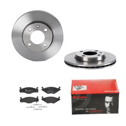 Brembo Bremsensatz-Vorderachse Bremsensatz, Scheibenbremse vorne rechts links innenbel&uuml;ftet 239mm f&uuml;r SKODA VW SEAT (FAW) (SVW) AUDI NISSAN 5W0615301