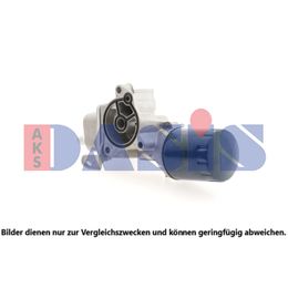 AKS DASIS Ölkühler, Motoröl mit Ölfiltergehäuse für CITROËN/PEUGEOT FORD OPEL 3553011 1871920 DS7Q6L625CB 066027N