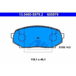 ATE Bremsensatz, Scheibenbremse 1420-22421 vorne rechts links bel&uuml;ftet 235mm f&uuml;r MAZDA NA01-33-25X NAY0-33-23ZA NA01-33-25XC