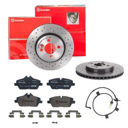 Brembo Bremsensatz-Vorderachse XTRA LINE SK8K0F2W29 Bremsensatz, Scheibenbremse vorne rechts links Gelocht/innenbel. 280mm f&uuml;r MINI BOLINDER MUNKTELL