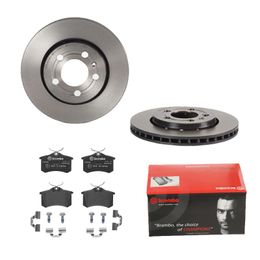 Brembo Bremsensatz, Scheibenbremse 1420-53476 hinten rechts links innenbel&uuml;ftet 256mm f&uuml;r SKODA VW SEAT PEUGEOT (FAW) RELY (SVW) AUDI LANCIA DS RENAUL