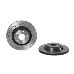 Brembo Bremsscheibe XTRA LINE hinten rechts links Gelocht/innenbel. 310mm f&uuml;r AUDI 8J0615601A 09.9768.1X