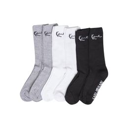 Karl Kani Socken Herren Gr&ouml;&szlig;e 39/42 grau / schwarz / wei&szlig;
