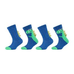 Camano Herren Socken &raquo;COSY FANCY APPLICATION SOCKS&laquo; 4 Stk. tlg. mit elastischem Bund blau 27-30