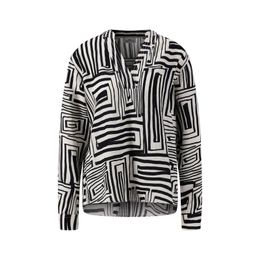 Fynch-Hatton Druckbluse mit Labyrinth-Muster black 46 46 Tunika Bluse von FYNCH HATTON