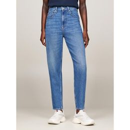 Tommy Jeans Tapered-fit-Jeans &raquo;High waist - Mom-Jeans Tapered&laquo; Im 5-Pocket-Style und leicht ausgewaschen Denim Medium 27 - L&auml;nge 28 L&auml;nge 28 27...