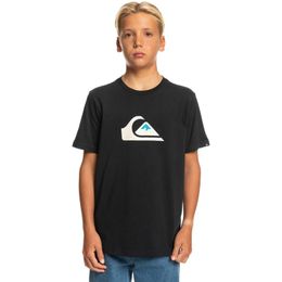 Quiksilver T-Shirt »Comp Logo« schwarz 12(148-156cm) 12(148-156cm) Stoff: leichter Baumwoll-Jersey [160 g/m2]