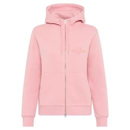 Gant Kapuzensweatjacke &raquo;REG TONAL SHIELD ZIP HOODIE&laquo; Markenstickerei, Kapuze, Rippb&uuml;ndchen SUMMER ROSE XL XL Sweatjacke von Gant