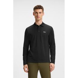 BOSS Green Langarm-Poloshirt »Plisy« mit Streifen am Kragen Black009 XL XL Poloshirt von BOSS Green Menswear