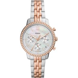 Fossil Uhr Damen Größe One Size gold / silber / perlweiß