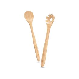 Reishunger Bambus Küchenhelfer, Spaghettilöffel 2er Set, 32cm | Gr.: onesize