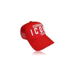 Dsquared2 Embroidered Baseball Cap Rot Unisex | Gr.: onesize