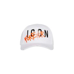 Dsquared2 ICON Forever Baseball Cap Wei&szlig; Unisex | Gr.: onesize