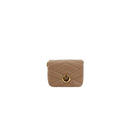 Pinko Umh&auml;ngetasche Love Click Puff Baby Brown Gold | Gr.: onesize