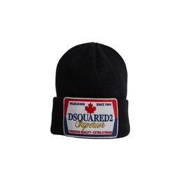 Dsquared2 Superior Logo Wintermütze Schwarz Unisex | Gr.: onesize