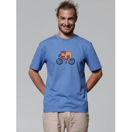 wat? Apparel T-Shirt Sloth in Bright Blue | Gr.: 58