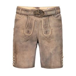 Edelnice Kurze Wildbock Lederhose Lukas in hellbraun | Gr.: 52