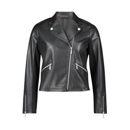 Betty Barclay Bikerjacke mit Rei&szlig;verschluss in Schwarz | Gr.: 44