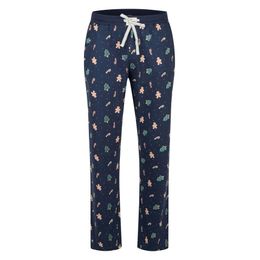 Happy Shorts Pyjamahose Christmas in navy gingerbread men | Gr.: XL