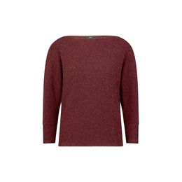 Zero Glitzer-Shirt mit U-Boot Ausschnitt in Cabernet | Gr.: 40
