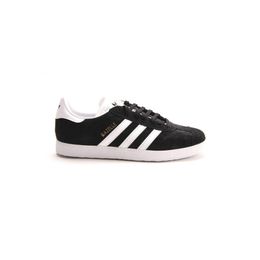 Adidas Leder-Sneakers "Gazelle" in Schwarz/ Wei&szlig; | Gr.: 42