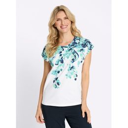 Sieh an! Kurzarm-Shirt in ozean-marine-bedruckt | Gr.: 38