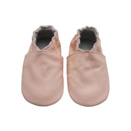Bemesu Baby-Leder-Laufschuhe, komfortabel mit rutschfester Sohle - Rosa | Gr.: 17/18