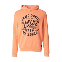 CAMP DAVID Sweatshirt Herren Gr&ouml;&szlig;e 4XL nachtblau / orange