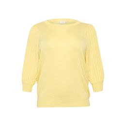 Kaffe CURVE Pullover Damen Gr&ouml;&szlig;e S pastellgelb