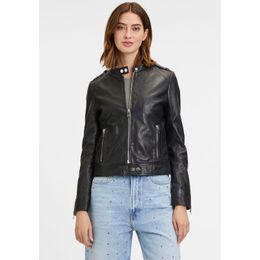 Mauritius Lederjacke &raquo;G2WFyana SF&laquo; mit Rei&szlig;verschluss, Stehkragen black XXL