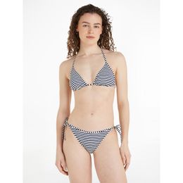 Tommy Hilfiger Swimwear Damen Bikini-Hose &raquo;CHEEKY STRING SIDE TIE PRINT&laquo; in gestreifter Optik blau S (36), N-Gr