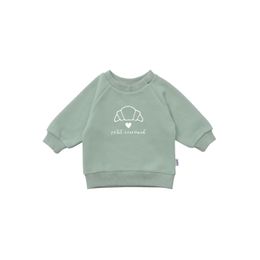 Sweatshirt Liliput "Petit Croissant", M&auml;dchen, Gr. 98/104, gr&uuml;n, 80% Baumwolle, 20% Polyester, bedruckt, normal, Rundhals, Sweatshirts Sweatshirt, mit niedlichem Croissant-Print