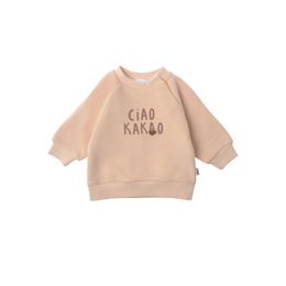 Sweatshirt Liliput "Ciao Kakao", M&auml;dchen, Gr. 74/80, beige, 80% Baumwolle, 20% Polyester, bedruckt, normal, Rundhals, Sweatshirts Sweatshirt, mit lustigem Kakao-Print