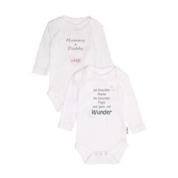 Body Liliput, Jungen, Gr. 86/92, EURO-Gr&ouml;&szlig;en, wei&szlig;, 100% Baumwolle, bedruckt, lang, Bodys Body, mit Druckkn&ouml;pfen