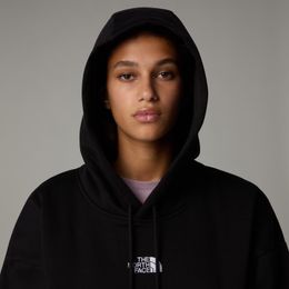 Kapuzensweatshirt The North Face "W ESSENTIAL OVERSIZE HOODIE", Damen, Gr. L, schwarz (tnf schwarz), Obermaterial: 68% Baumwolle, 32% Polyester, Sweatshirts