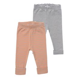 Leggings Liliput, M&auml;dchen, Gr. 74/80, EURO-Gr&ouml;&szlig;en, bunt (mehrfarbig), 80% Baumwolle, 20% Polyester, gestreift, Hosen Leggings, mit praktischen Umschlagb&uuml;ndchen