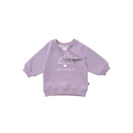 Sweatshirt Liliput "Petit Croissant", M&auml;dchen, Gr. 110/116, lila (flieder), 80% Baumwolle, 20% Polyester, bedruckt, normal, Rundhals, Sweatshirts Sweatshirt, mit niedlichem Aufdruck