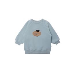 Sweatshirt Liliput "Franzbr&ouml;tchen", M&auml;dchen, Gr. 62/68, blau (hellblau), 80% Baumwolle, 20% Polyester, bedruckt, normal, Rundhals, Sweatshirts Sweatshirt, mit niedlichem Franzbr&ouml;tchen-Print