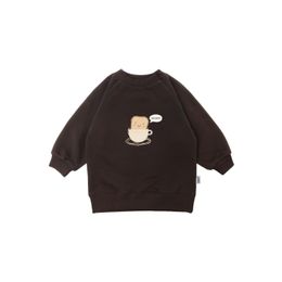 Sweatshirt Liliput "Toast", M&auml;dchen, Gr. 74/80, braun, 80% Baumwolle, 20% Polyester, bedruckt, normal, Rundhals, Sweatshirts Sweatshirt, aus weichem Material